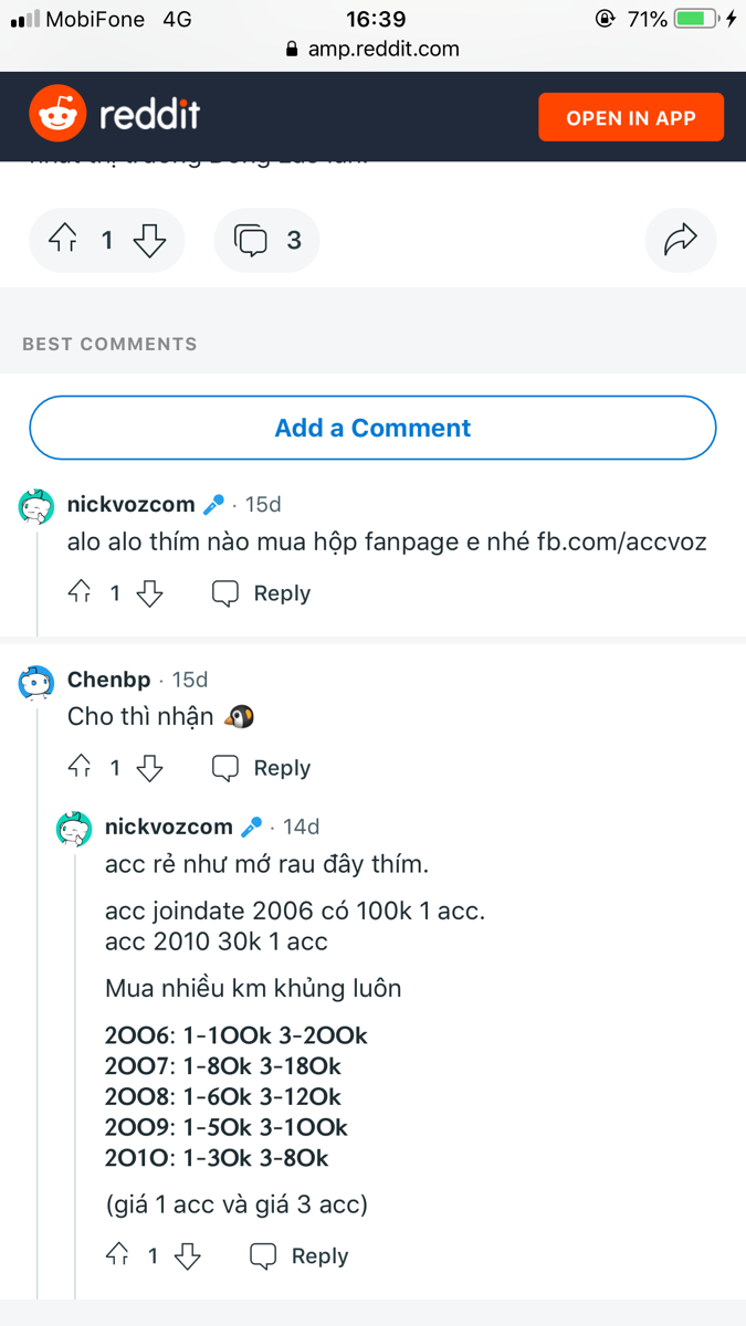Voz mới đã ngon mấy tháng rồi mà ko cho register nick mới ? | VOZ