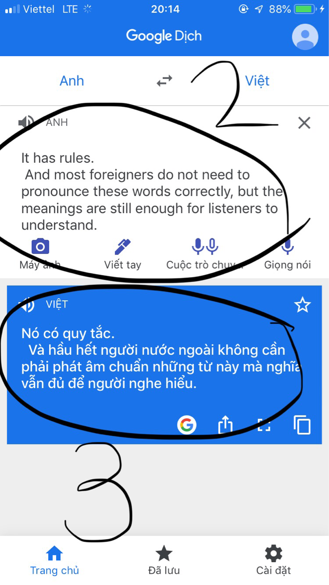 Google translate giờ quá đỉnh. Nếu học ngữ nghĩa thì translate cũng đáp ...