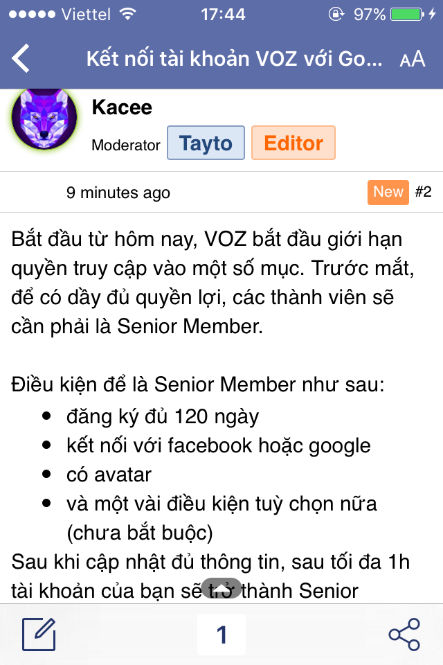Dành cho ai không biết cách vào f33 | VOZ